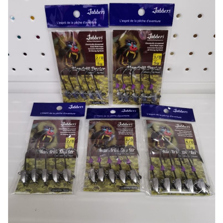 JABBERS MANDRILL DARLER SALT WATER JIG HEAD 5X FISHING HOOK | Shopee ...