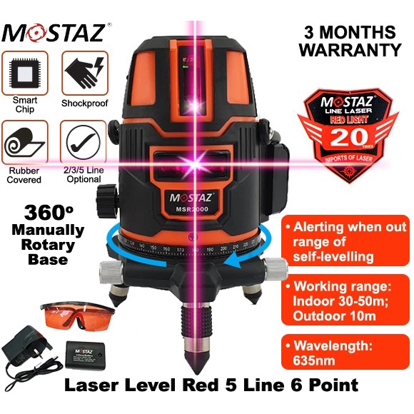 MSR2000 - Mostaz 5 Line Laser Red | Shopee Malaysia