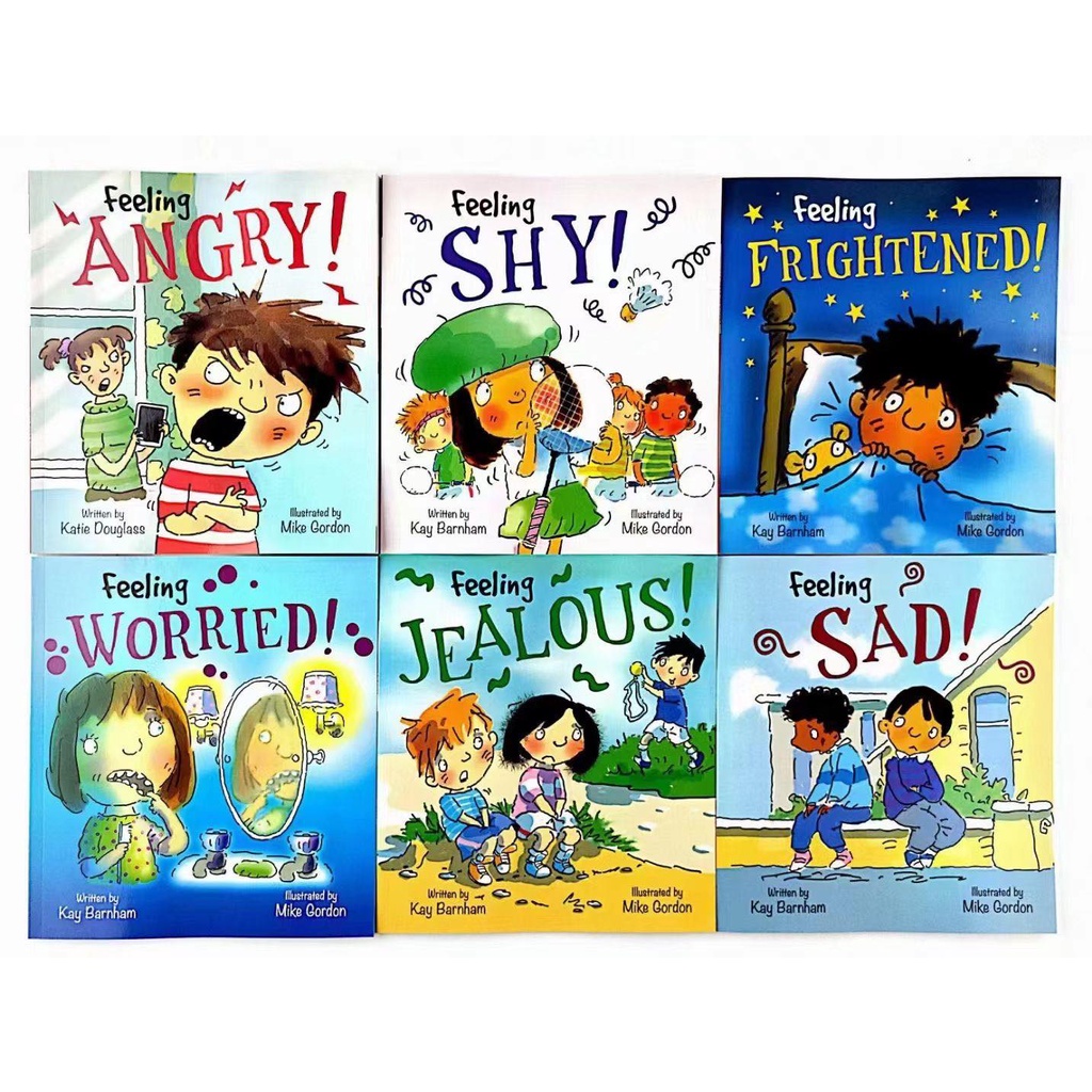 Feelings and Emotions Collection 6 Books Set (Feeling Sad, Jealous ...