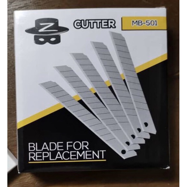 [#ReadyStock] 100pcs Korea Cutter Blade MB-501 #18mm#Cutter Blade Replacement #大刀片心 | Shopee ...