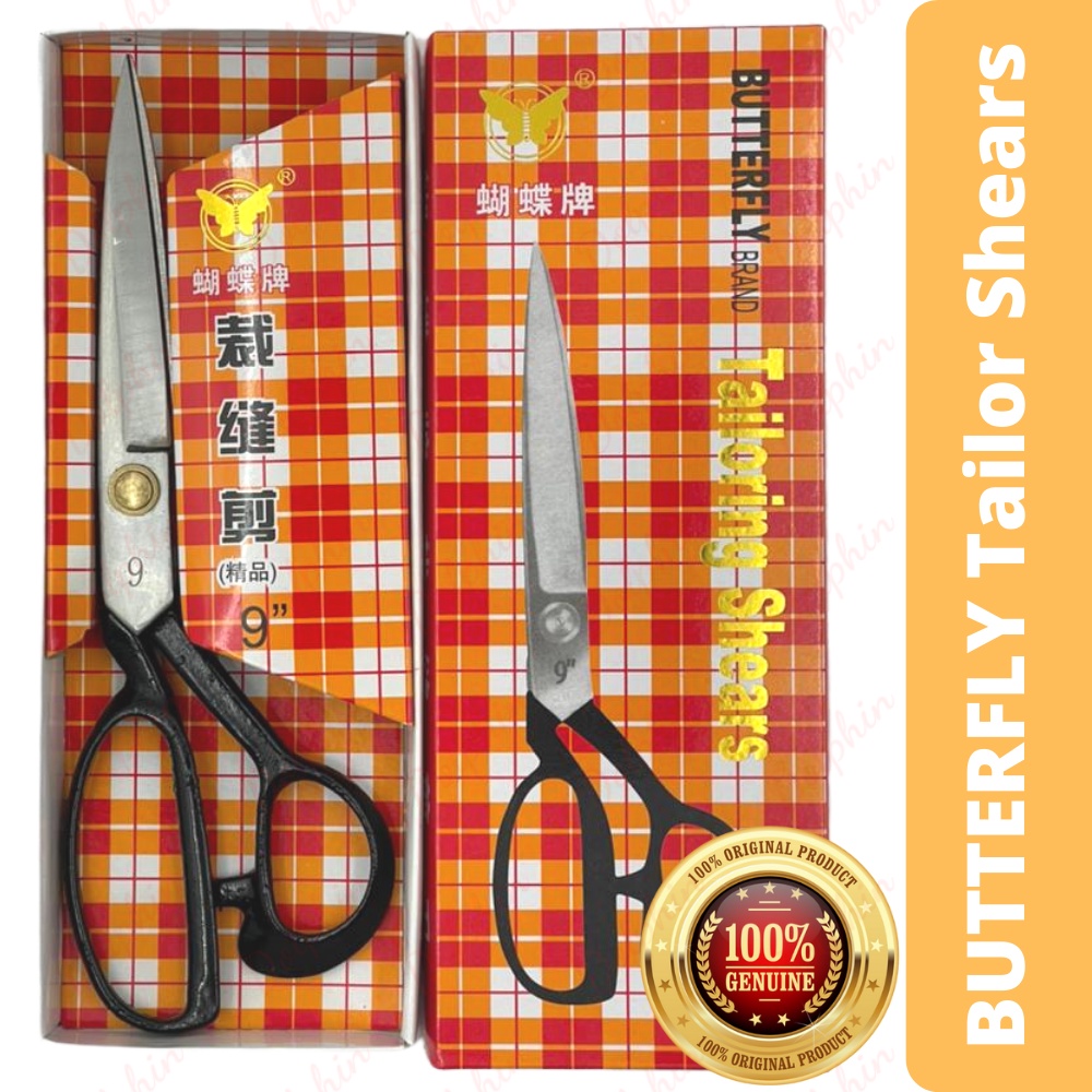 [ORIGINAL] BUTTERFLY Tailoring Shears / BUTTERFLY Gunting Penjahit ...