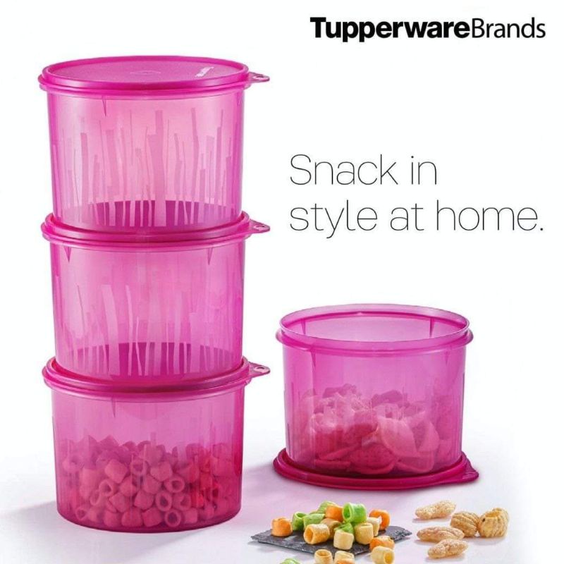 TUPPERWARE Texture Canister AirTight/ Food storage/ Container/ Liquid ...