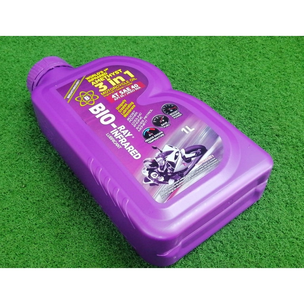 BIORAY BIO-RAY BIO RAY 4T AMETHYST MINERAL SAE40 [ 3IN 1 ] ENGINE OIL ...