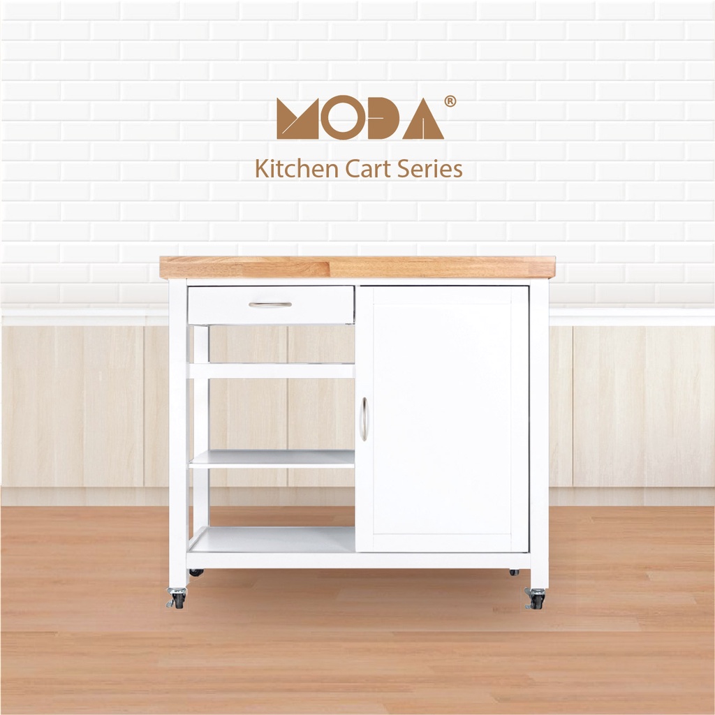 [ Toasty Home ] MODA COLLECTION DENVER Kitchen Cart / Kitchen Trolley ...