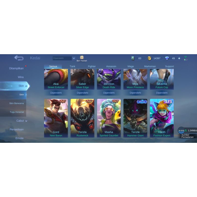 acc mlbb murah untuk dijual *shopeepay only* | Shopee Malaysia