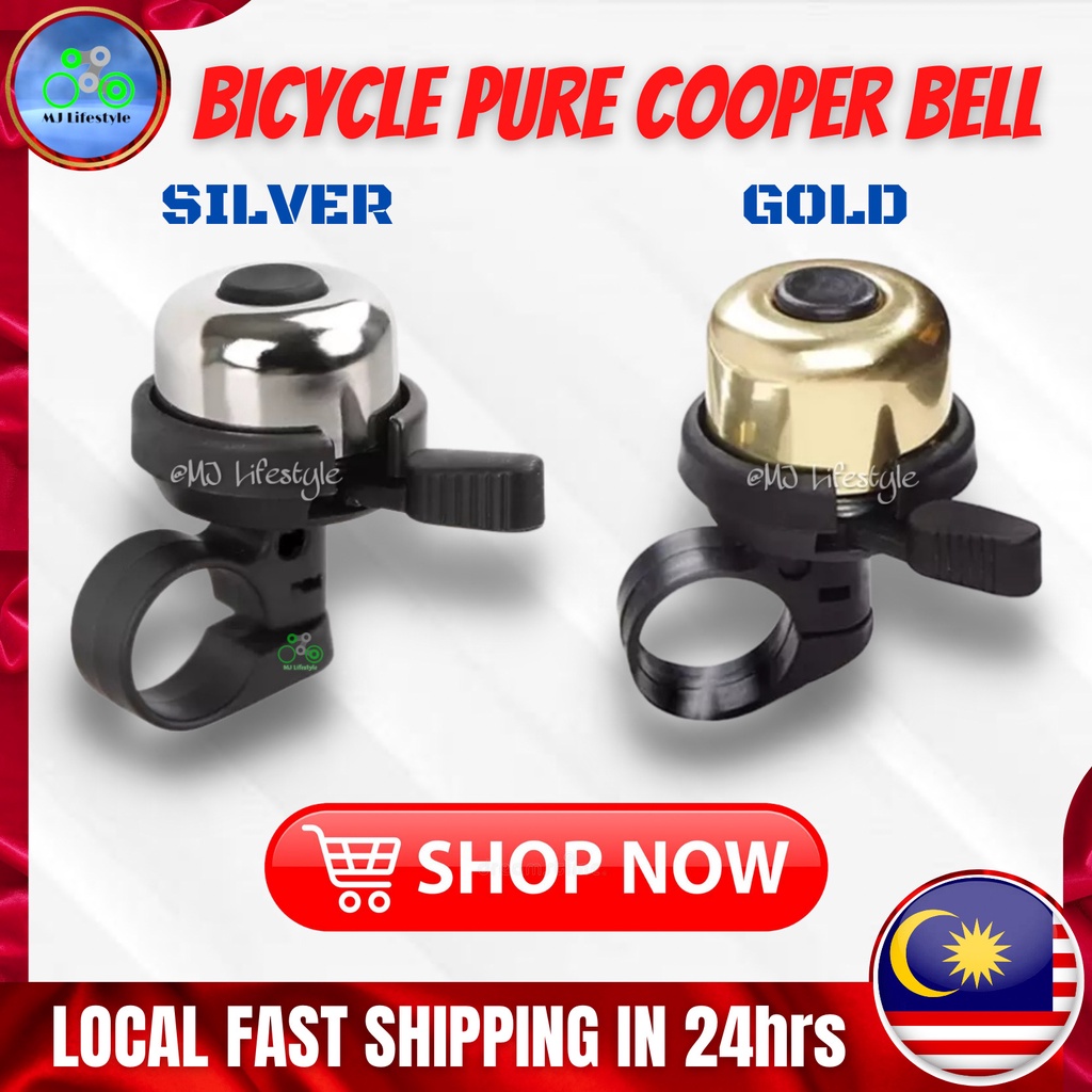 🔥PREMIUM Bicycle Bell Loud Sound Pure Cooper Safety Parts Loceng Kuat ...