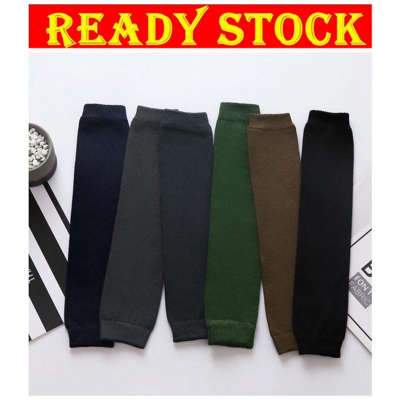 O-2 Qstar Comfort Striped Long Hand Socks Stocking Unisex Sarung Tangan ...