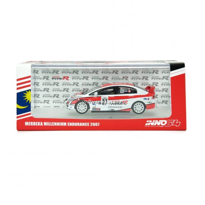 INNO MODELS INNO64 1/64 HONDA CIVIC TYPE R FD2 MERDEKA EXCLUSIVE (MALAYSIA SPECIAL) | Shopee ...