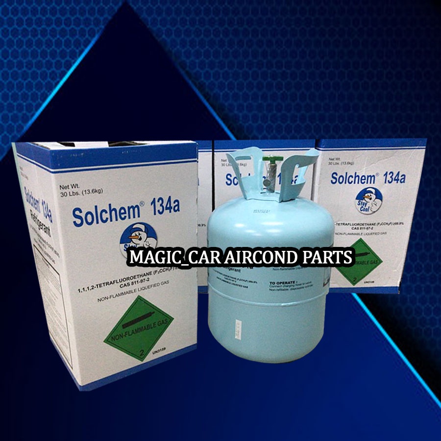 REFRIGERANT SOLCHEM GAS R134 (CAR AIRCOND SYSTEM) (BLUE) | Shopee Malaysia