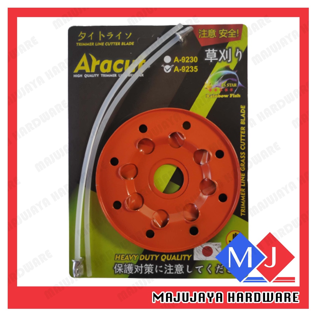 ARACUT Steel Trimmer Cutter Disc Head With Trimmer Line Piring Mesin ...
