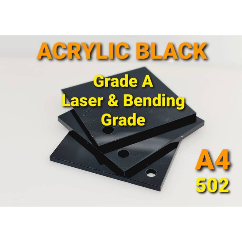 Acrylic Sheet Black A4 Size | Shopee Malaysia