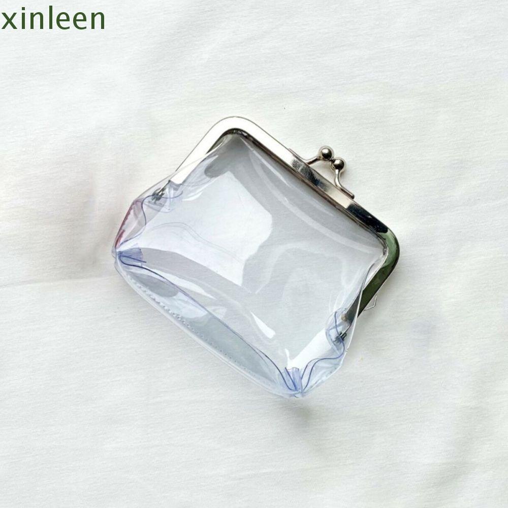 XINLEEN Portable Transparent Coin Purse Mini Card Holder Change Purse ...