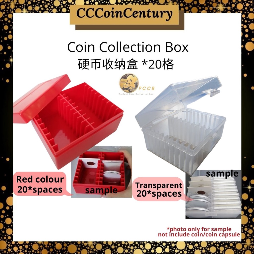 【READY STOCK】Coin Collection Box Organizers * 硬币收纳收藏盒 | Shopee Malaysia