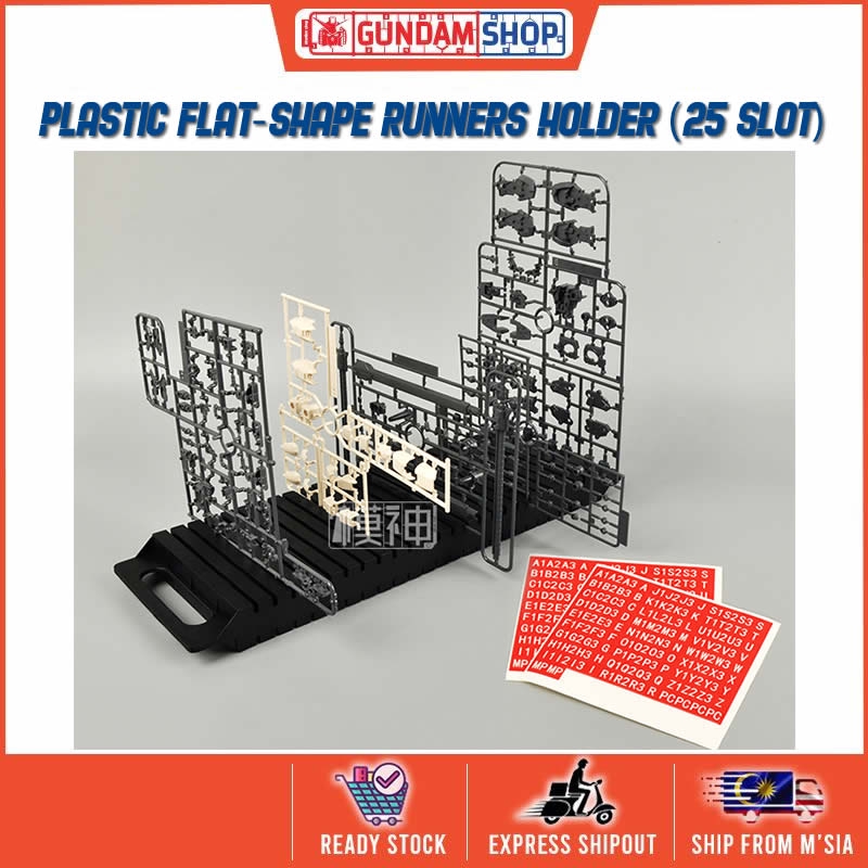 [GundamShop] Plastic Flat-Shape Runners Holder (25 slot) | Shopee Malaysia
