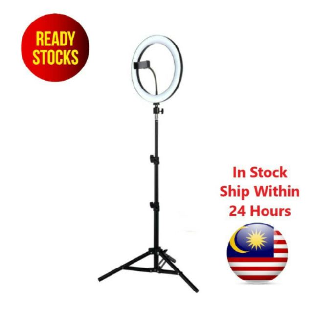 LED Ring Light Dim Video Live Studio Lighting Lampu Bulat Facebook ...