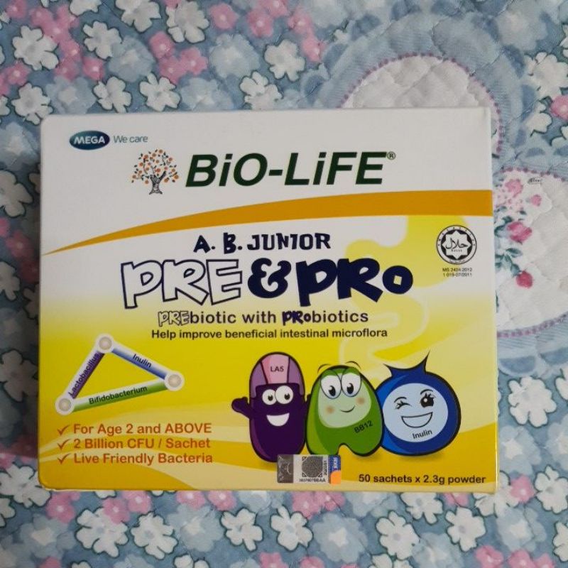 Bio-Life AB Junior Per & Pro Sachets 50s (Expiry Date:08/2025) | Shopee ...