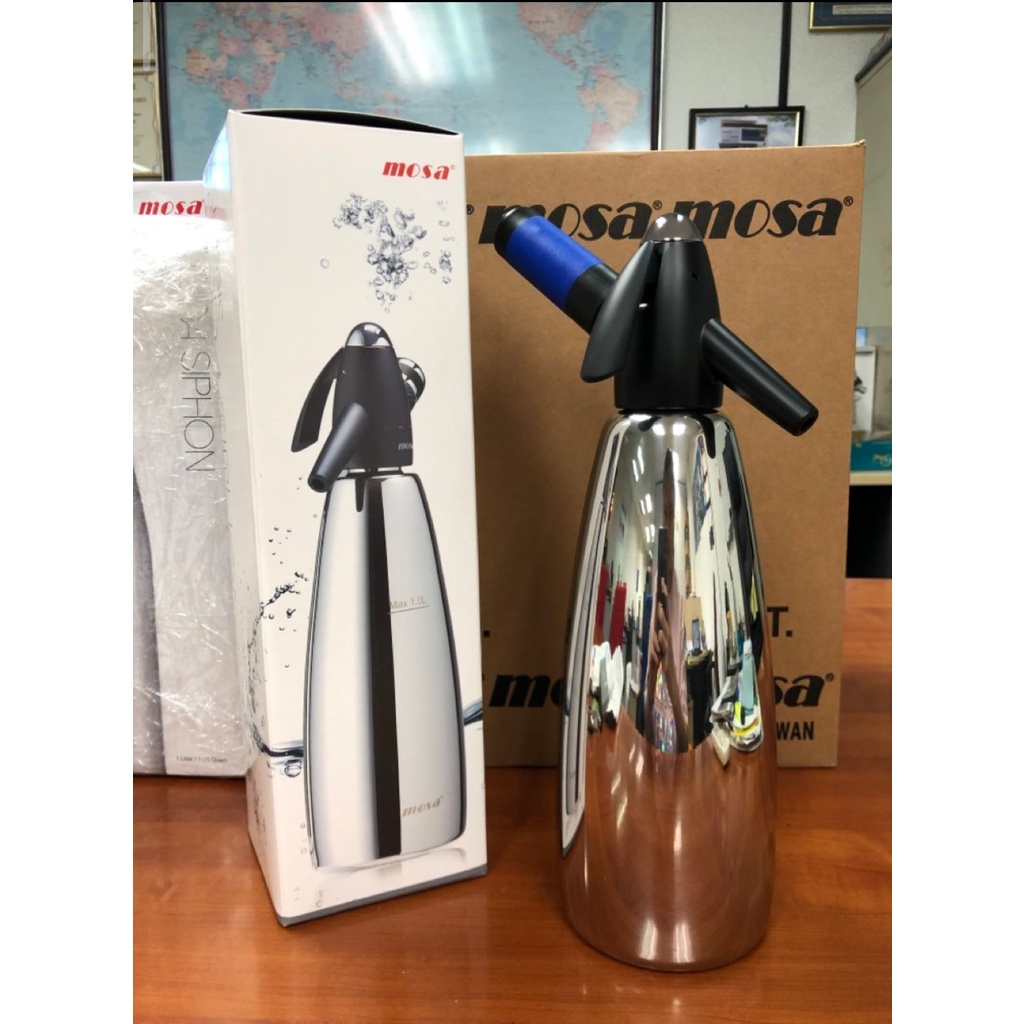 MOSA SODA SIPHON 1LITRE / 1US QUART (Fully Stainlesssteel) | Shopee ...