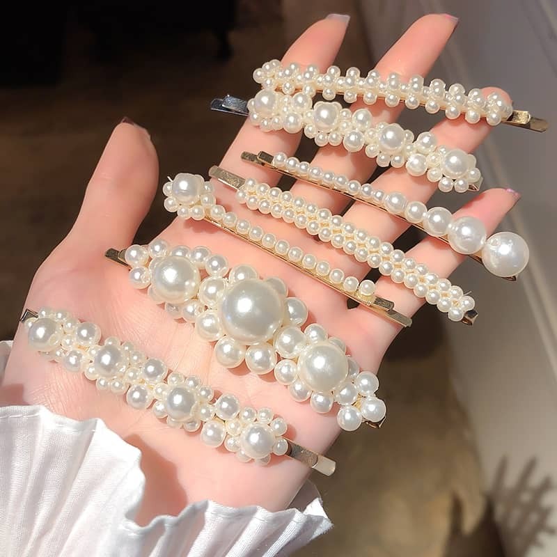 🚚Ready Stock💖Korean style Ins Pin Rambut Mutiara💖Klip rambut tepi moden ...