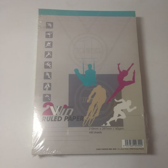 2 WIN RULED PAPER/EXAM PAPER 60GSM 480SHEET | Shopee Malaysia