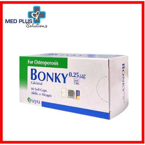 Bonky 0.25mcg Calcitriol 60's Soft Capsules (EXP:6/2028) | Shopee Malaysia