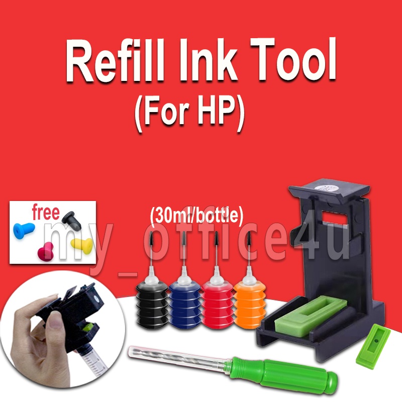 Ink Refill Cartridge Smart Clamp Absorption Punch Tool Add Ink Kit Tool ...