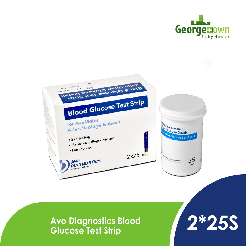 Avo Diagnostics Blood Glucose Test Strip 2*25'S (GTG) | Shopee Malaysia