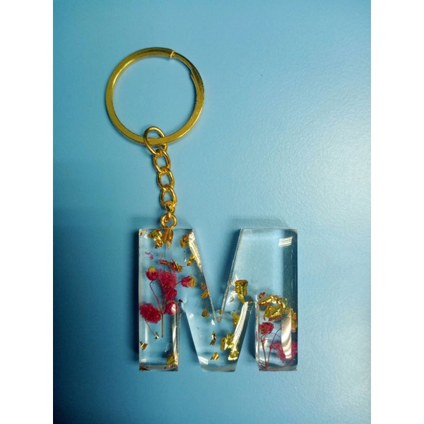 Alphabet Resin keychain / keychain huruf | Shopee Malaysia