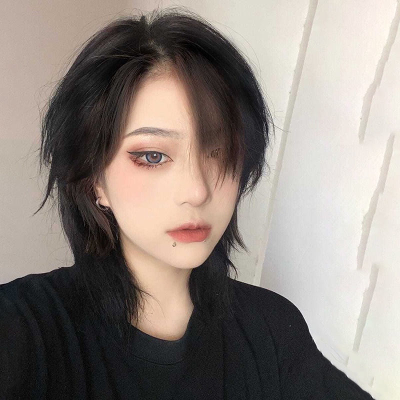 Wig Male Short HaircosYoung Wolf Tail Anchovy Head Japanese Korean ...