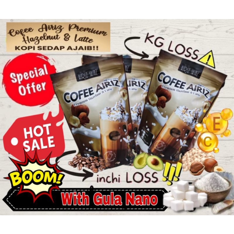 COFFEE SLIMMING DIET LATTE HAZELNUT (VANILLA/STRAWBERRY/COKLAT/KURMA ...