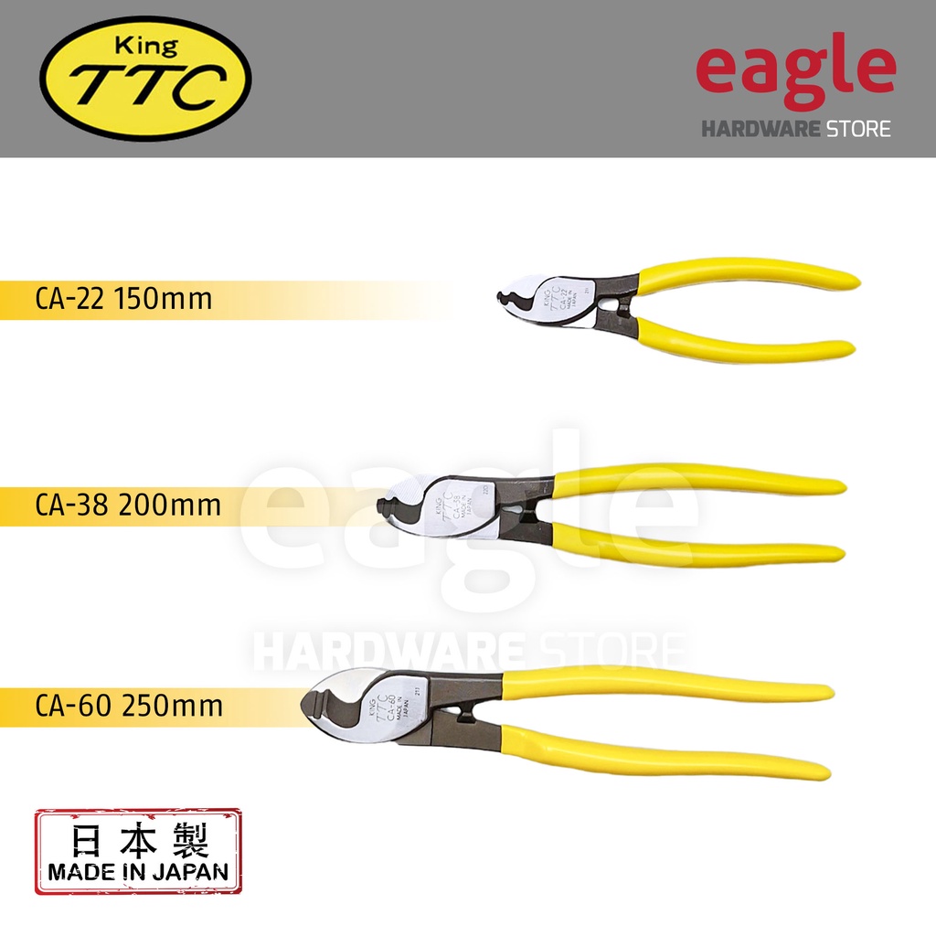 King TTC Cable Cutter Plier ( CA-22, CA-38, CA-60 ) | Shopee Malaysia
