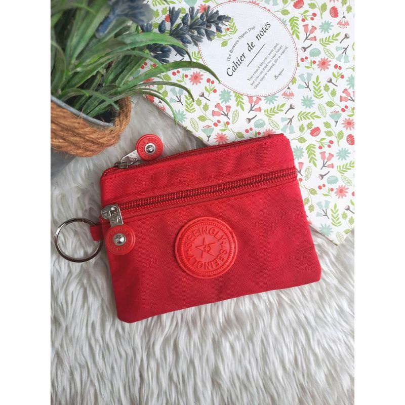 Mini Nylon Canvas Small Wallet Short Zero Purse Men And Women Key Card ...