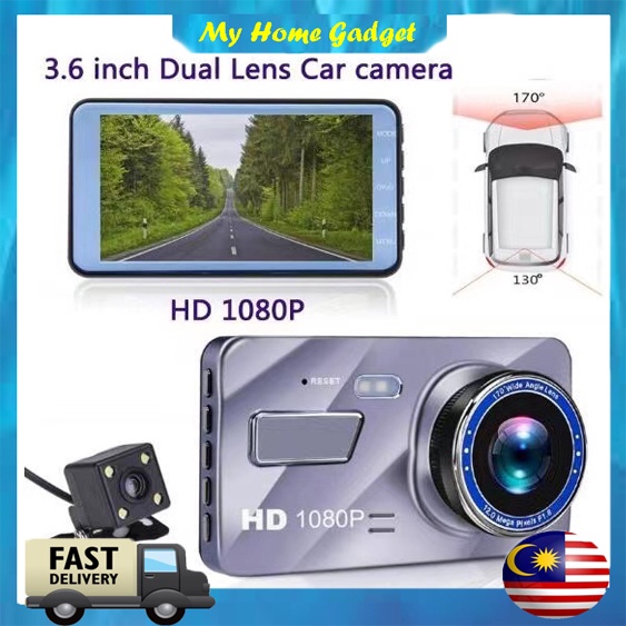 Dual Lens Vehicle Dashcam 2560P Wifi / 1920P / 1080P IPS Screen Rear ...