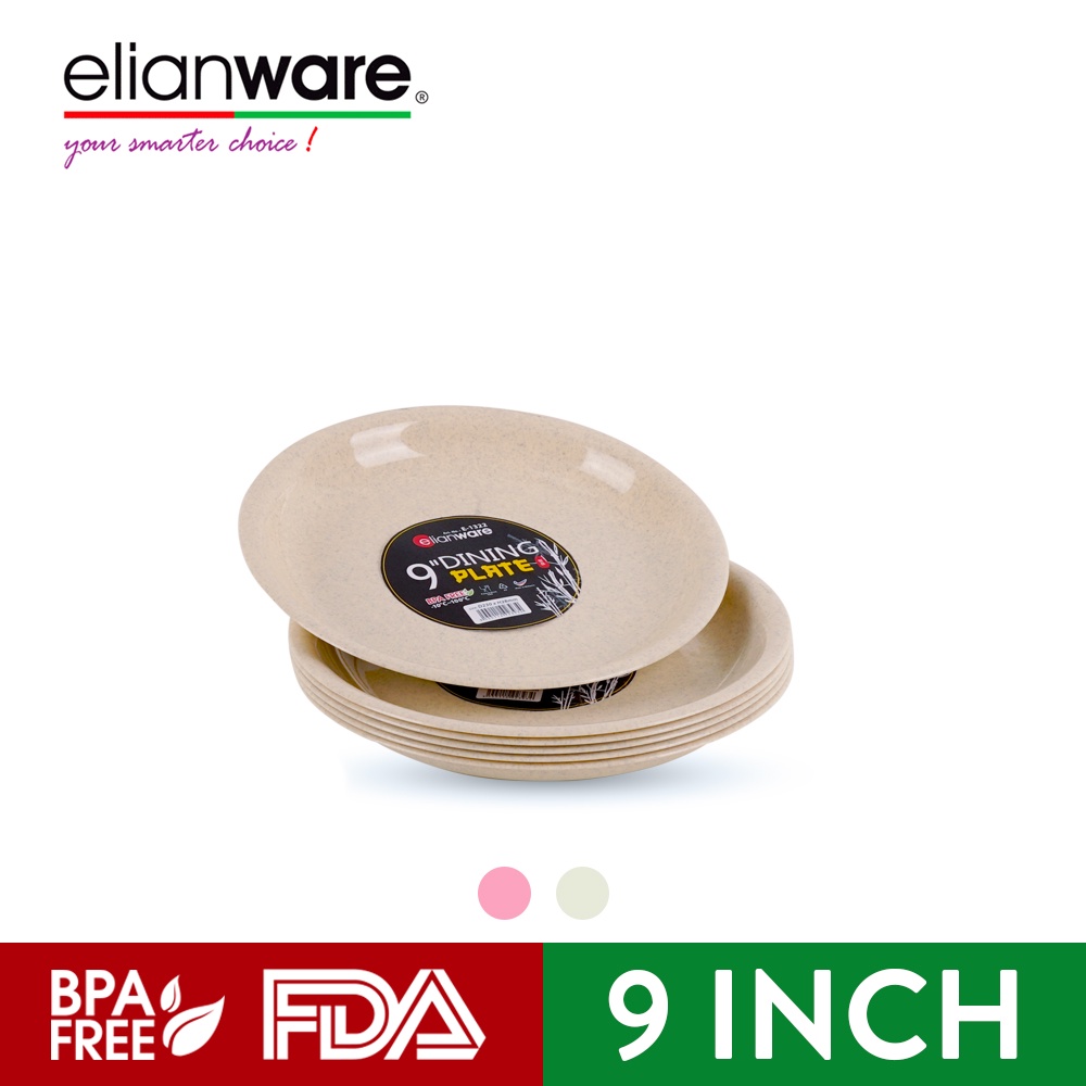 Elianware Marble Dining Plate Rice Dish Dinnerware Plate Set (9" x 5 ...
