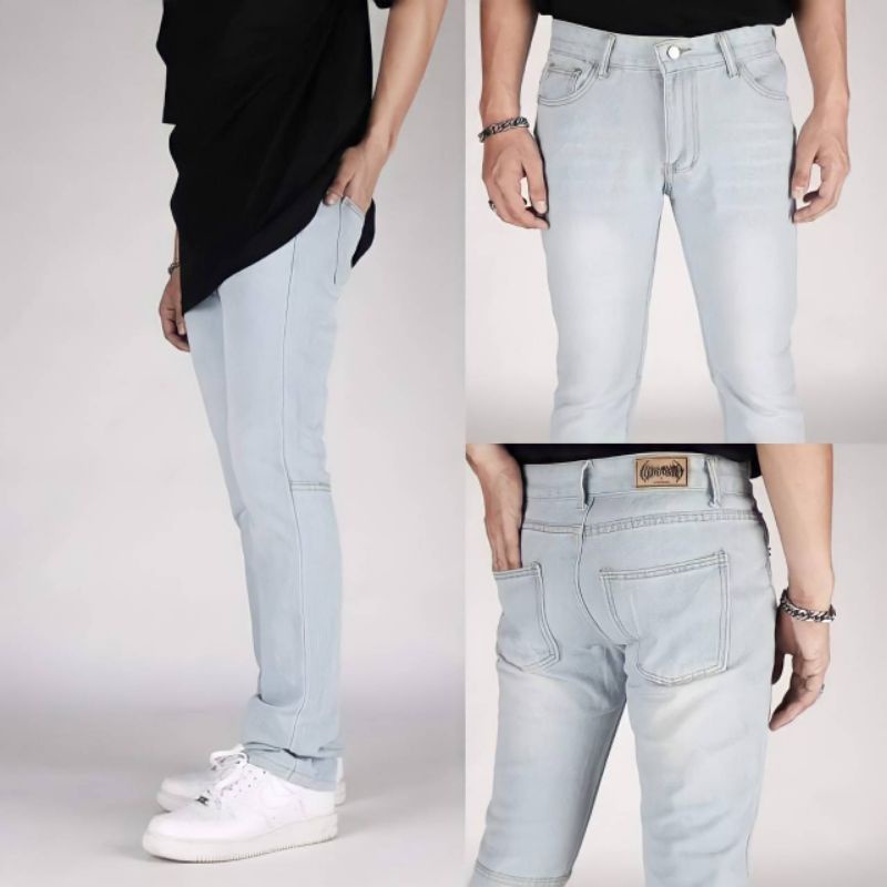 LOOKER-DENIM Ly Washed Ripped Jeans 13 Oz | Shopee Malaysia
