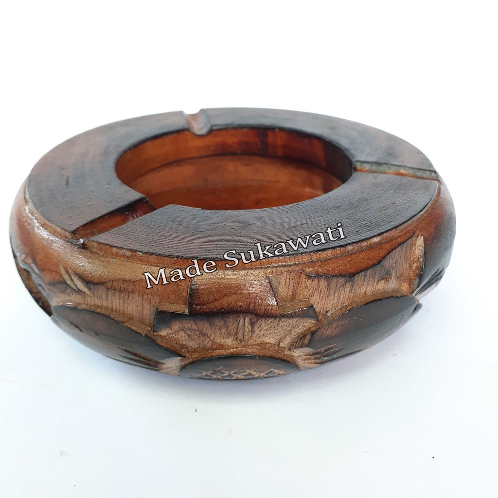 Handmade Balinese carved wooden ashtray | Shopee Malaysia