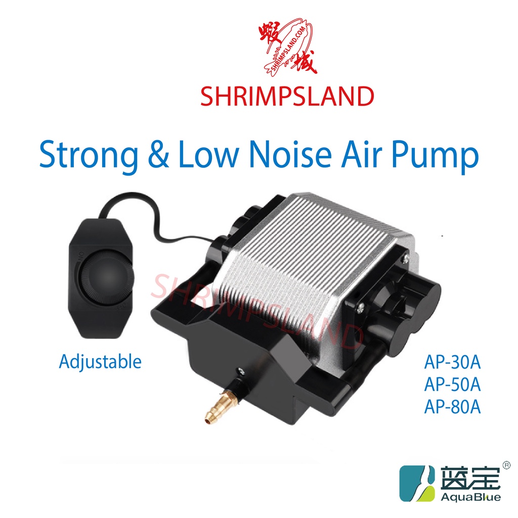 [SHRIMPSLAND] Aquarium AQUABLUE Air Pump AP-10 AP-20 AP-30 AP-30A AP ...