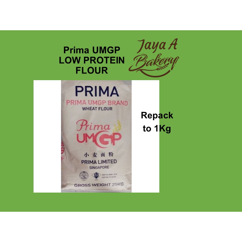 [READY STOCK] LOW PROTEIN FLOUR / (低筋粉) CAKE FLOUR 1KG [REPACK] PRIMA ...