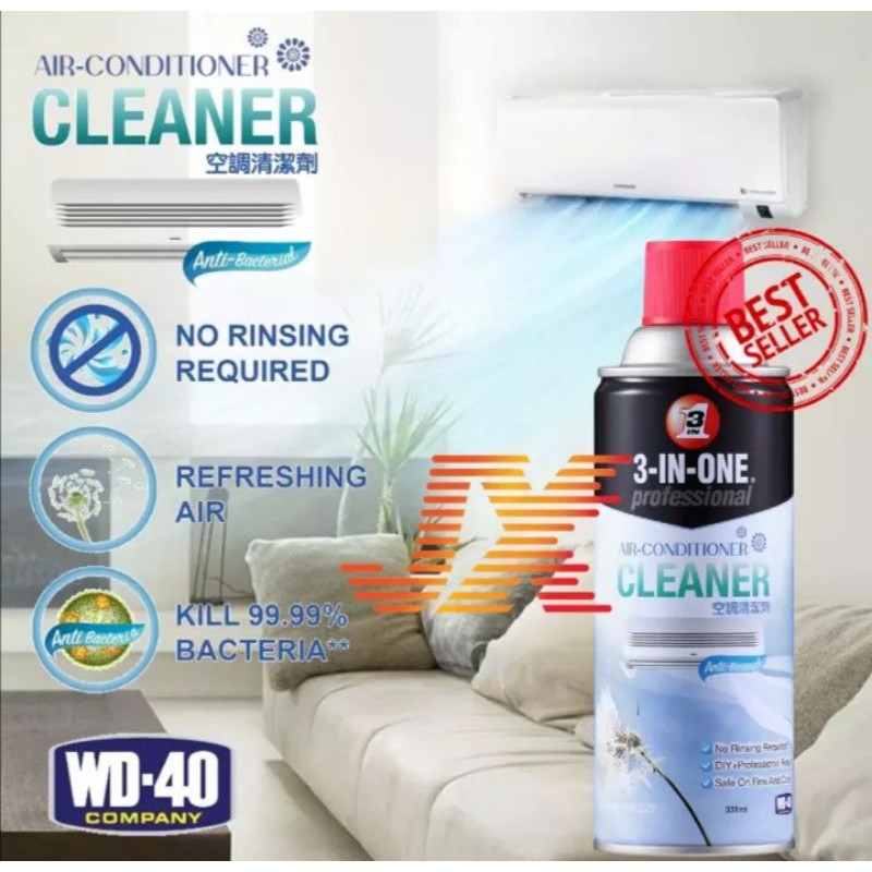 331ml 💥 [WD-40] Air-conditioner cleaner 💥 3-in-1 Professional | Shopee Malaysia