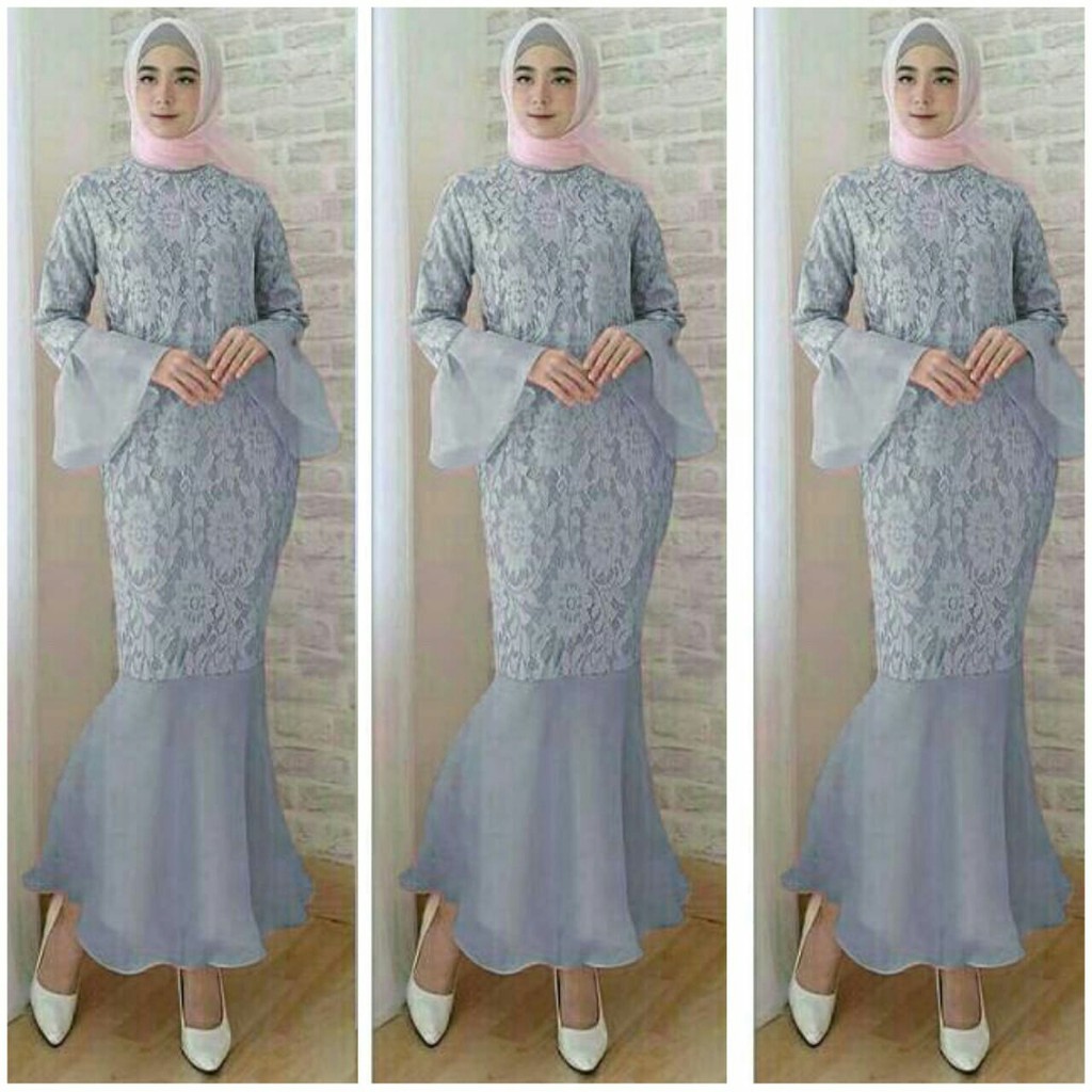 Maxy MERMAID/MAXI Lace Brocade/MAXY Lace DRESS/Brocade Robe | Shopee ...