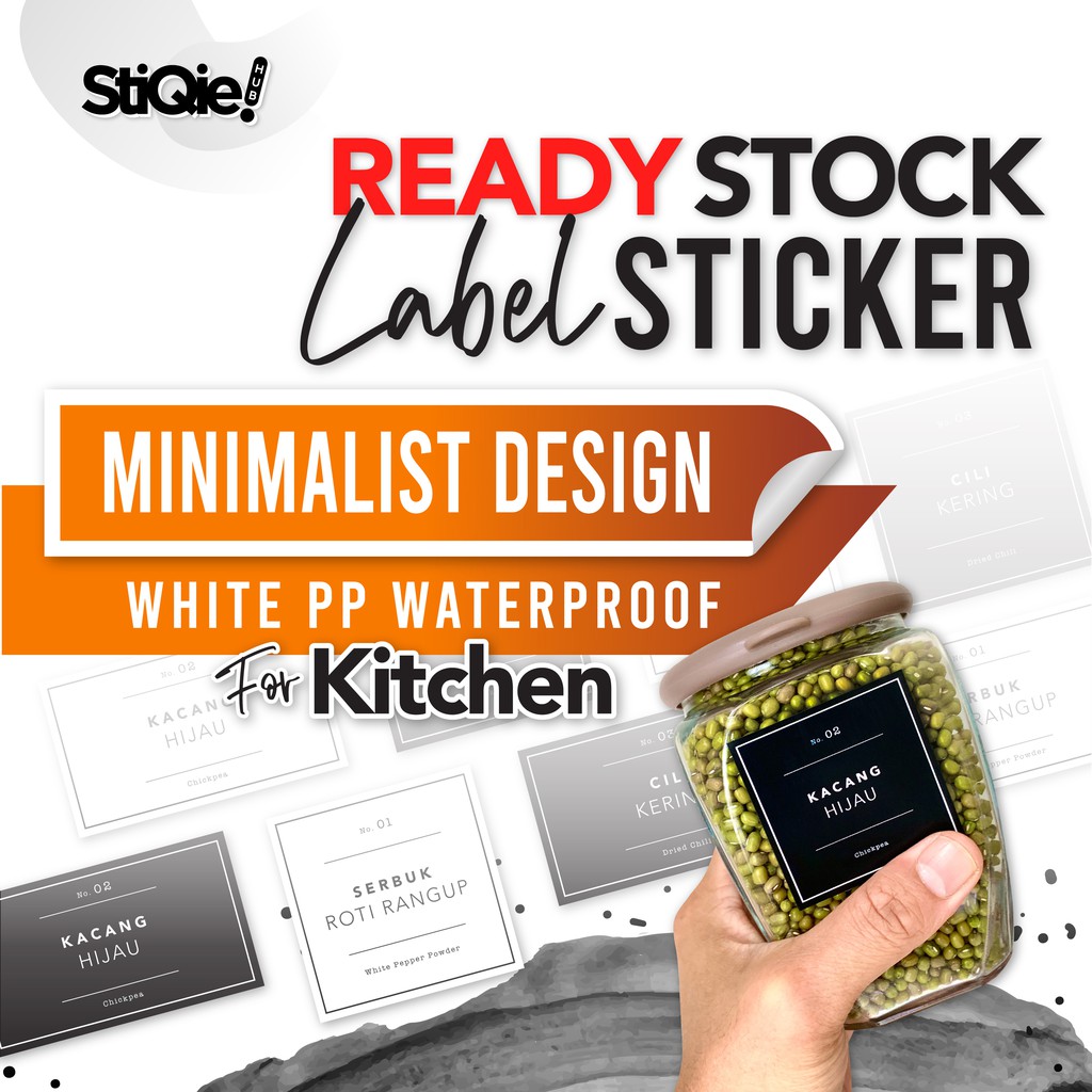 Ready Stock | Minimalist Design | WHITE PP Waterproof Kitchen Pantry ...