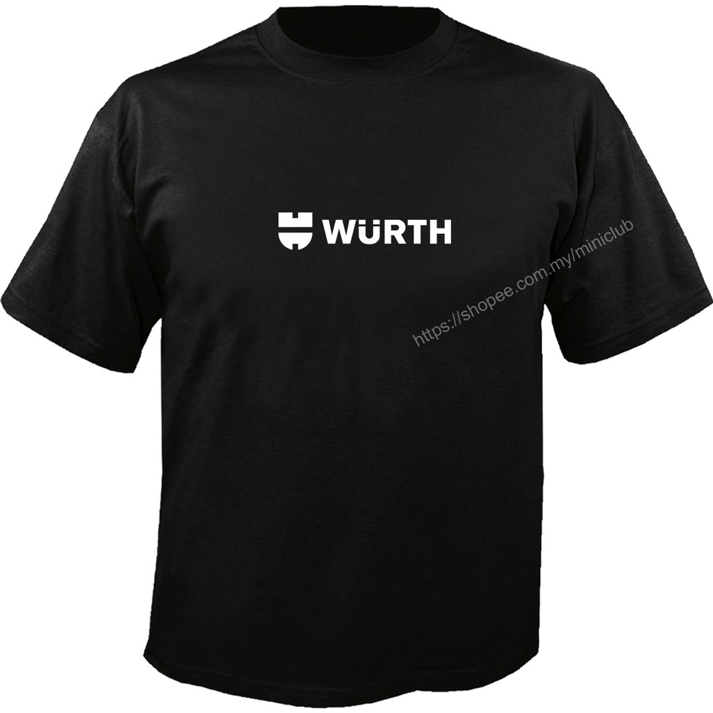 Wurth LOGO Custom Tshirt Tee Shirt Teeshirt BLACK COLOR (S-3XL ...