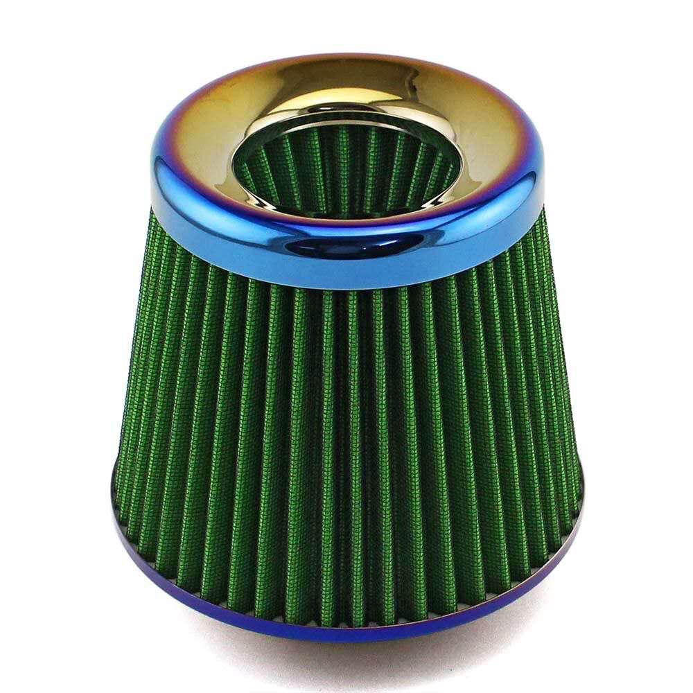 Universal Racing Car Air Filter Stainless Steel Burnt Blue 3" 76mm ...