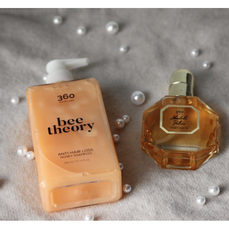 [READY STOCK] 360 HAIRCARE Absolute Potion Honey Hair Oil (50ml) & Bee ...