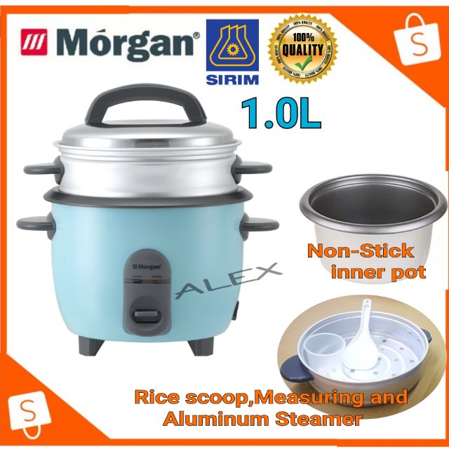 Morgan Non-Stick 1.0L Rice Cooker MRC-TD610NS | Shopee Malaysia