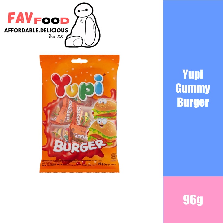 [HALAL] Yupi Gummy Burger 96g [Ready Stock] | Shopee Malaysia
