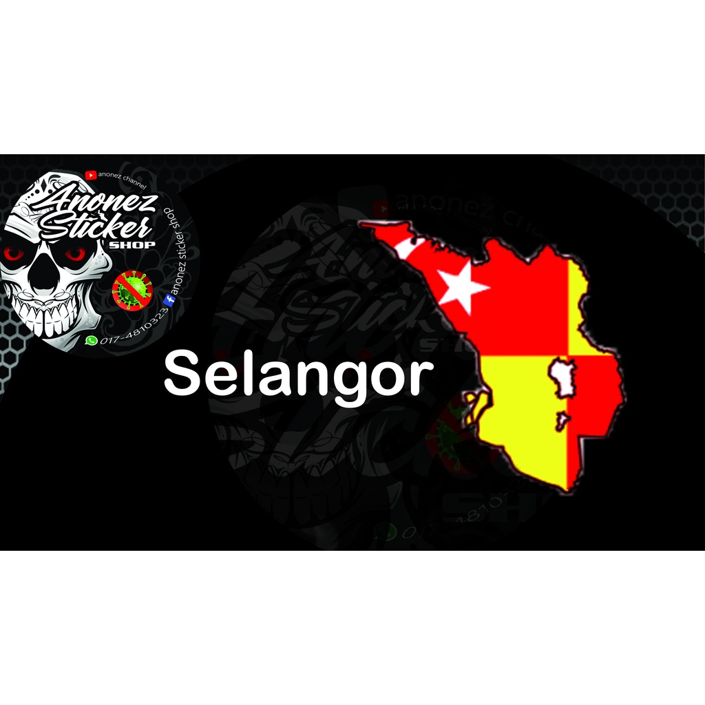 Sticker Peta Bendera Negeri Untuk Kereta Motor DLL (SILA BACA ...