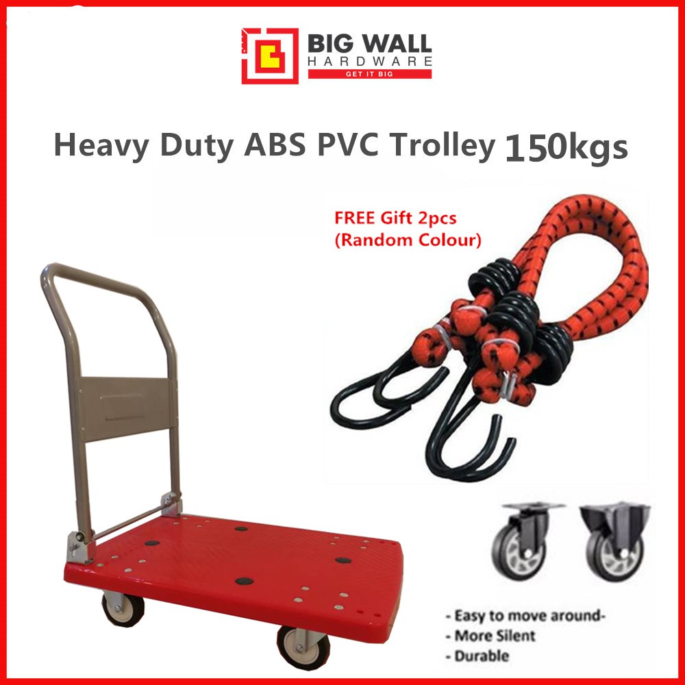 OEM Heavy Duty ABS PVC Trolley 150kgs/300kgs Troli Berkualiti 重型折叠手推车 ...