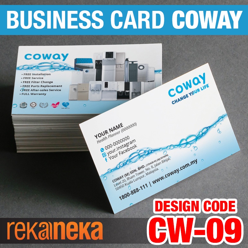 (BC) Business Card / Bisnes Kad - COWAY (Updated Design) | Shopee Malaysia
