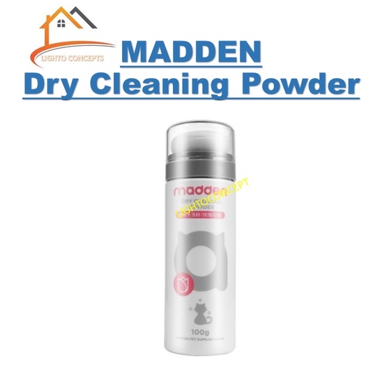 MADDEN BODY POWDER SHAMPOO DRY WASH CAT. 100G DRY CLEANING POWERDER ...