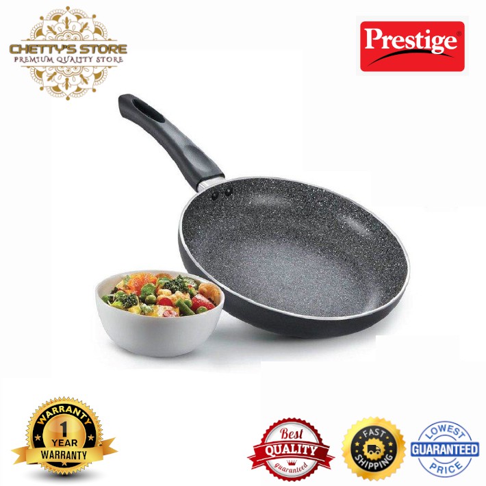 PRESTIGE Omega Deluxe Granite Fry Pan Without lid (240 mm,260 mm,280 mm ...